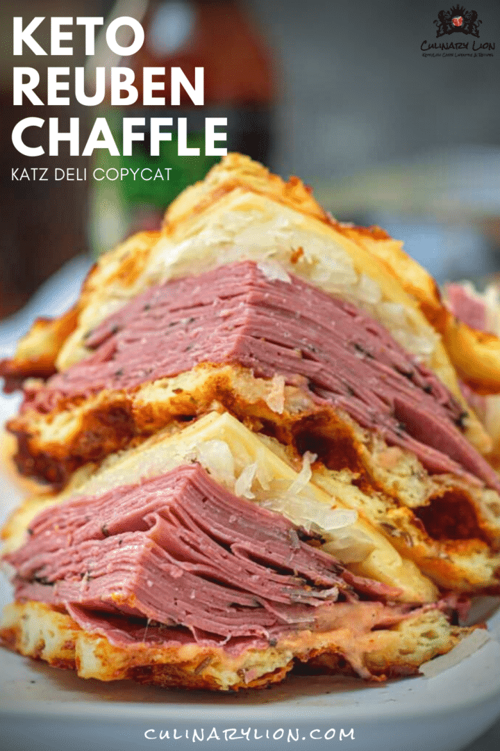 Keto Reuben Chaffle: Katz Deli Copycat - Culinary Lion