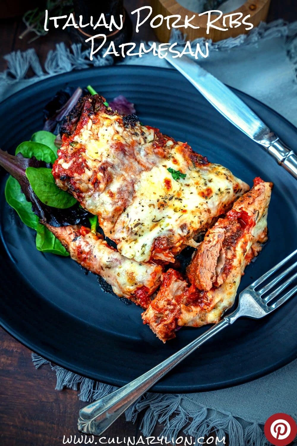 Italian Oven Baked Pork Ribs Parmesan - Culinary Lion