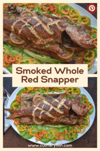 Smoked Whole Red Snapper - Culinary Lion